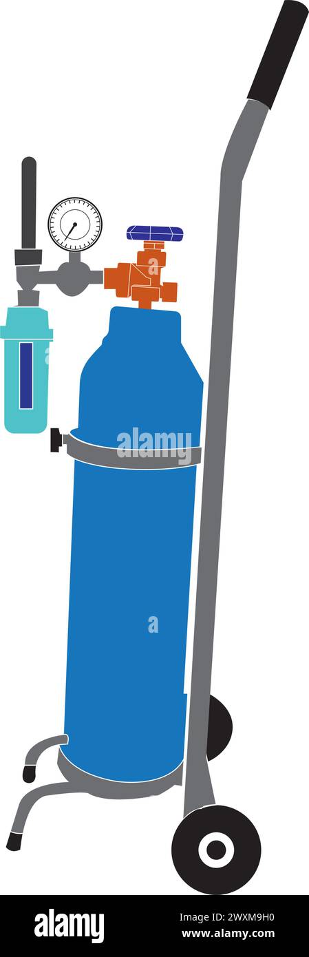 oxygen cylinder icon vector illustration symbol design Stock Vector ...