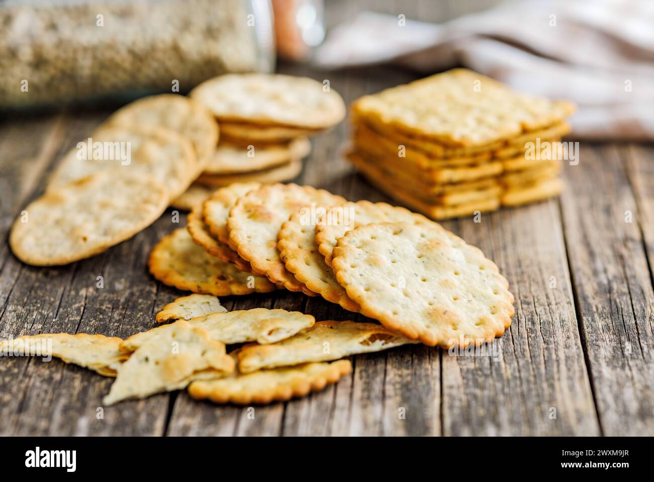 Stack of crackers hi-res stock photography and images - Alamy