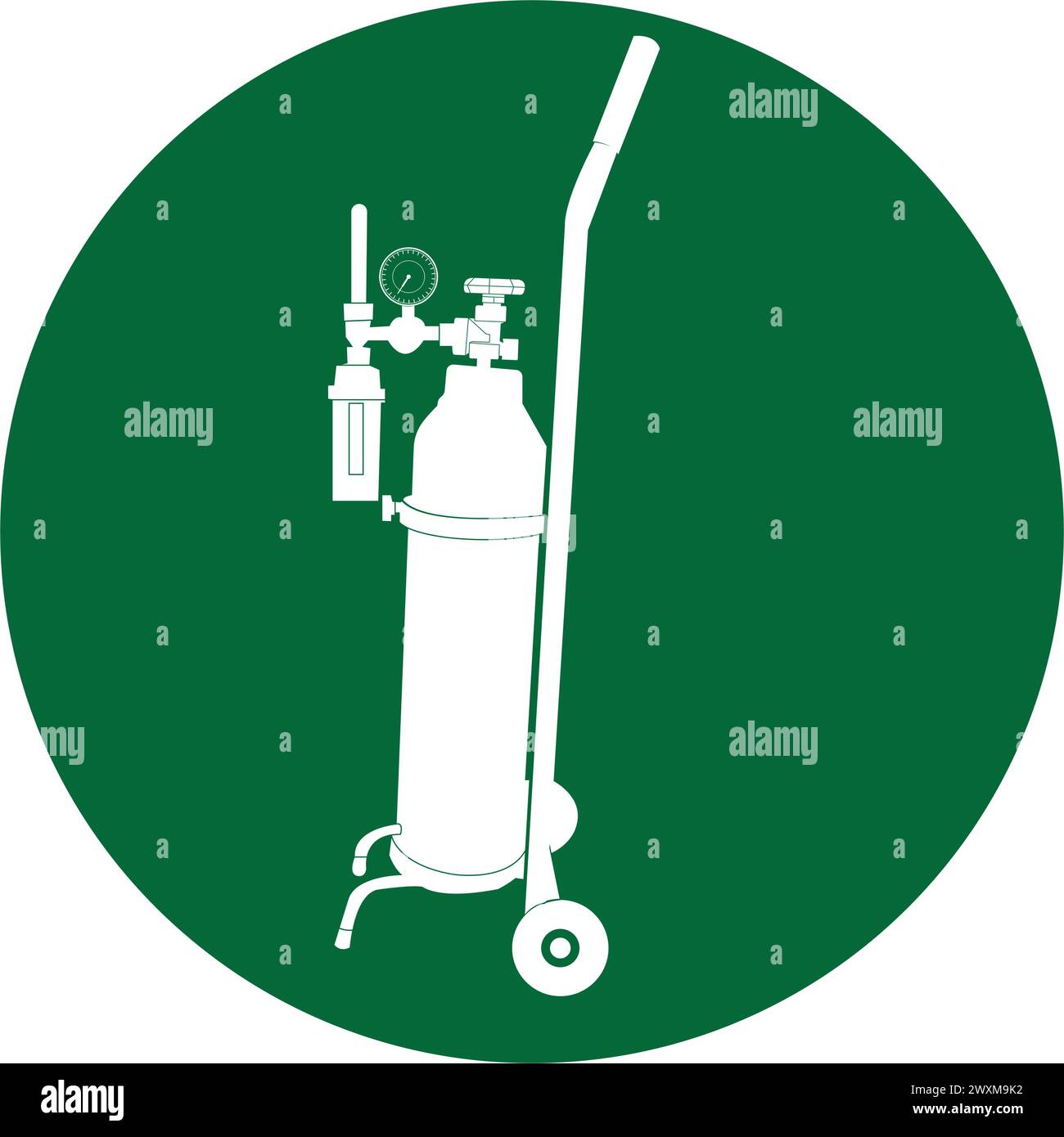 oxygen cylinder icon vector illustration symbol design Stock Vector ...