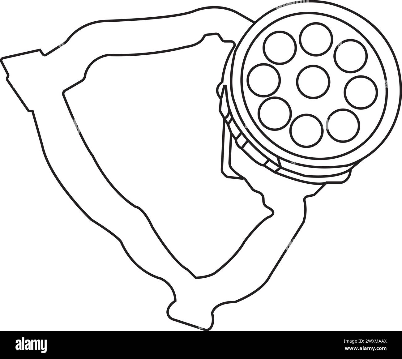 flashlight icon vector illustration symbol design Stock Vector Image ...