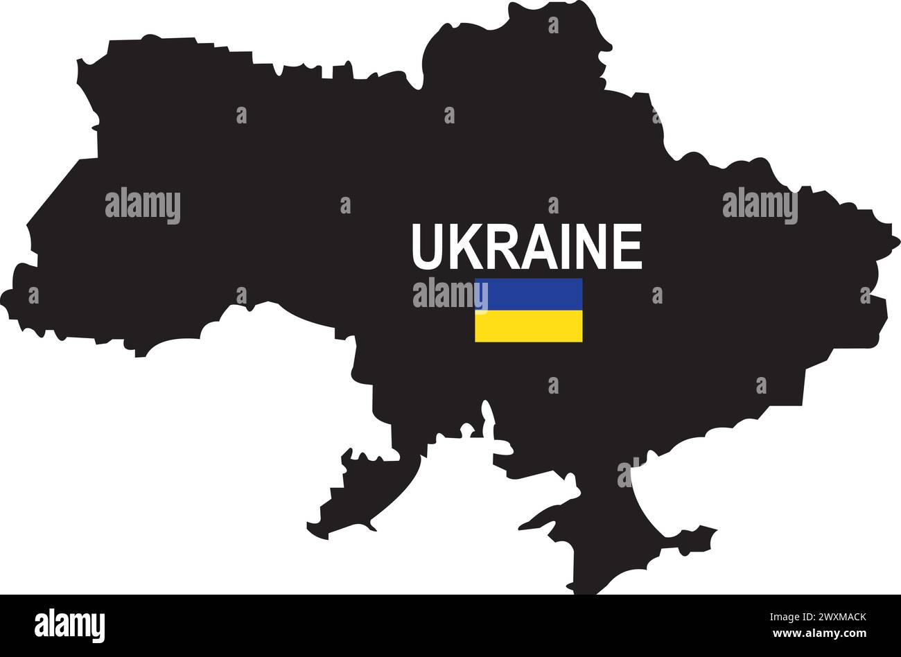 Ukraine map icon vector illustration symbol design Stock Vector Image ...