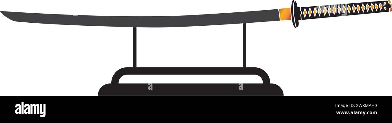 samurai sword icon vector illustration simple design Stock Vector Image ...