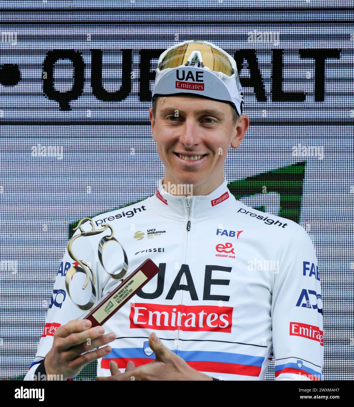 Tadej Pogacar Slovenia UAE Team Emirates also took the combativity ...