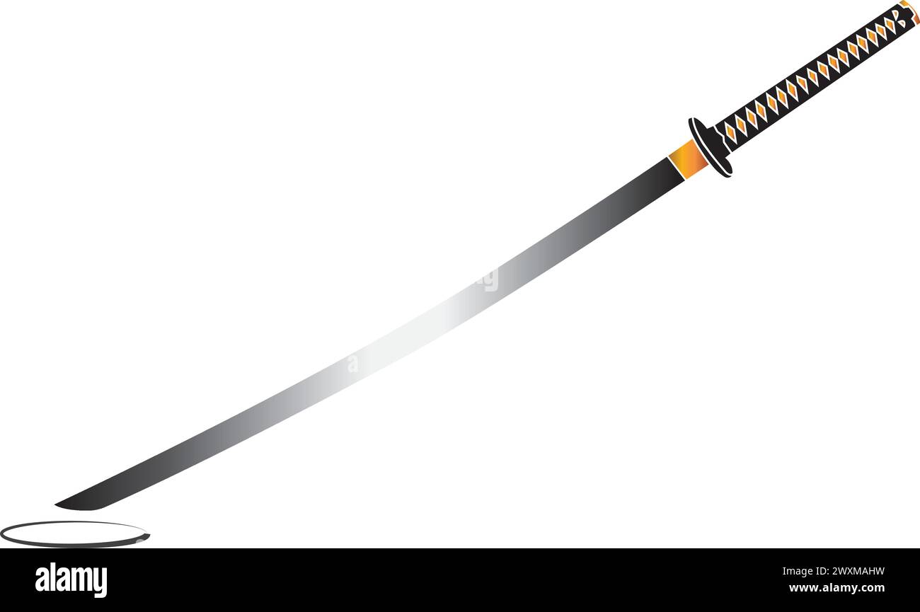 samurai sword icon vector illustration simple design Stock Vector Image ...
