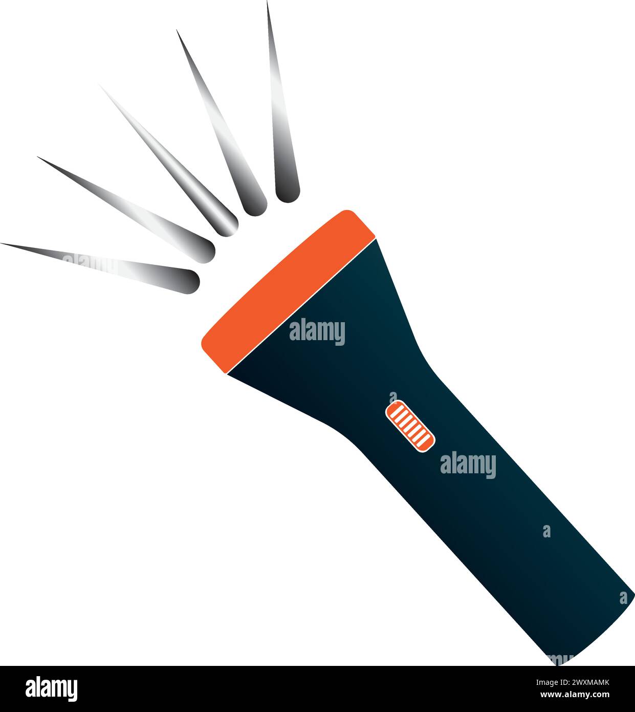 flashlight icon vector illustration symbol design Stock Vector Image ...