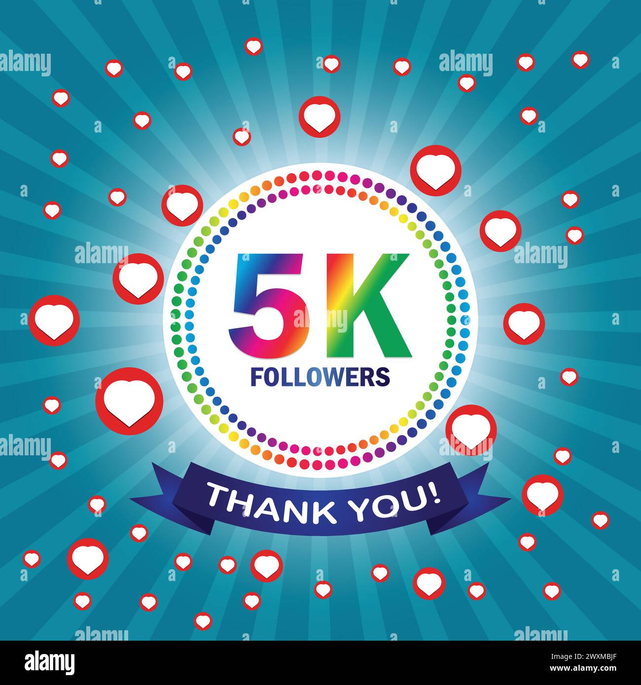 Celebrating 5k followers hi-res stock photography and images - Alamy