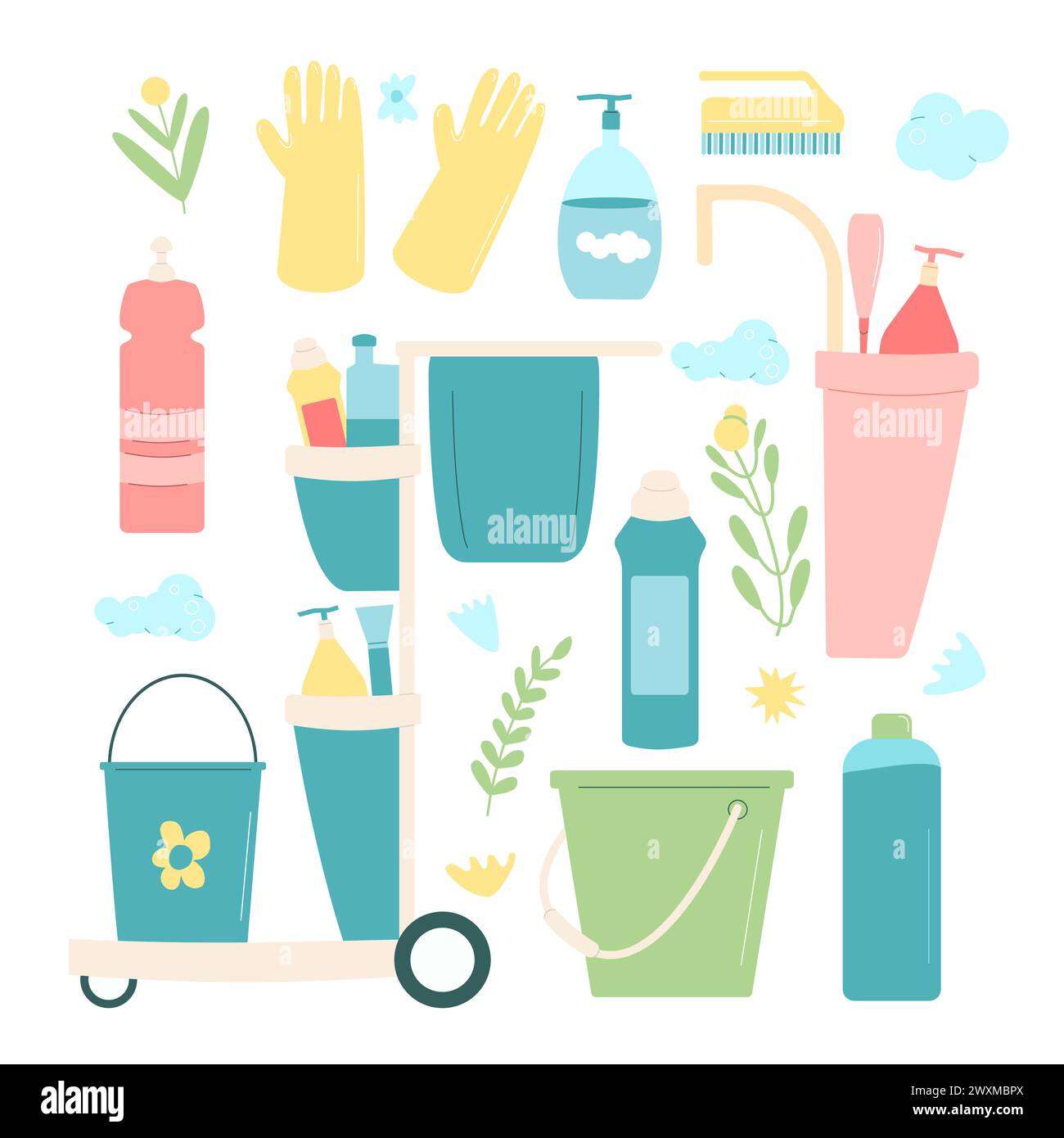 Spring cleaning tidying Stock Vector Images - Alamy