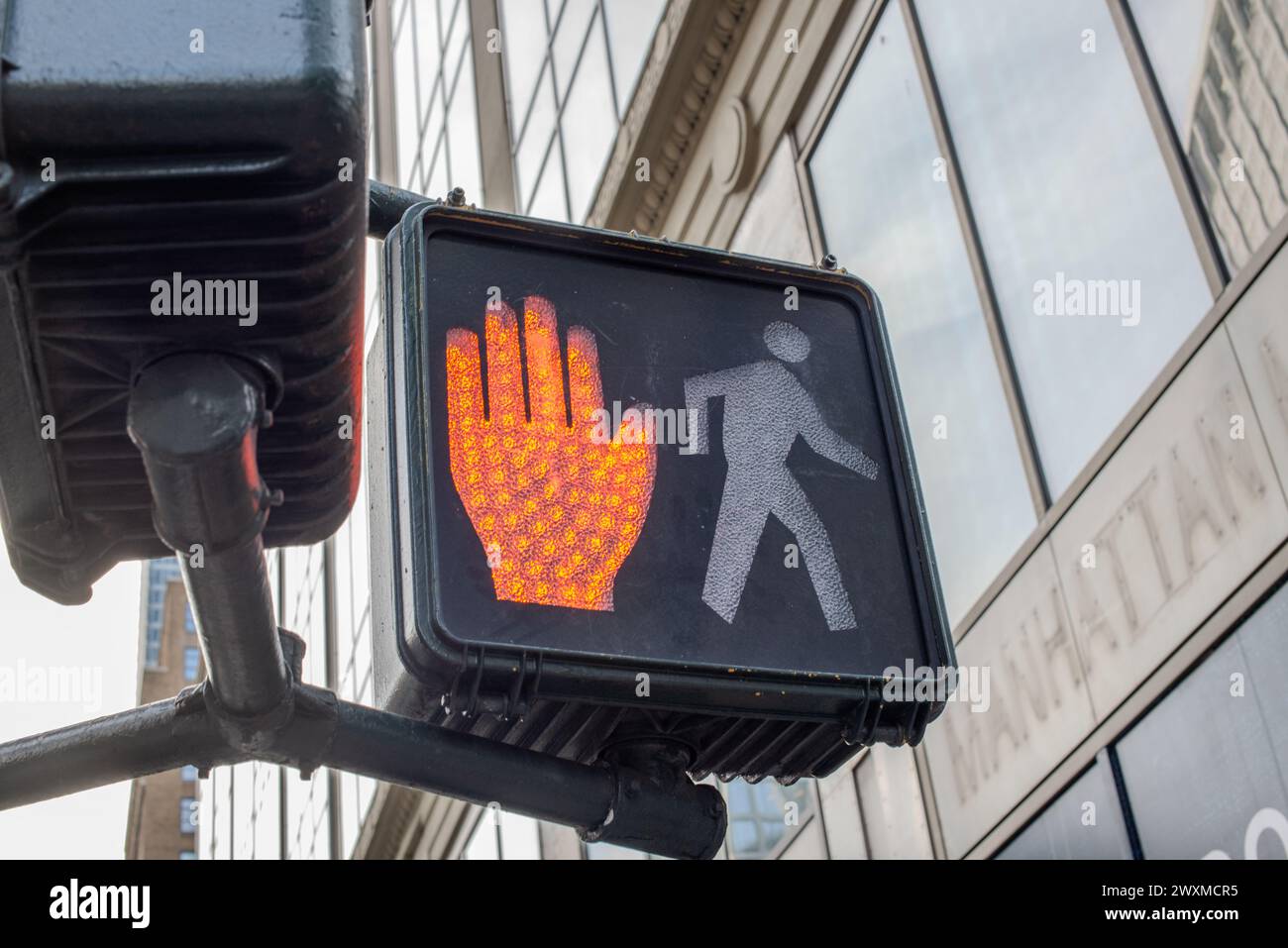 A hand on the left next to a street light Stock Photo - Alamy