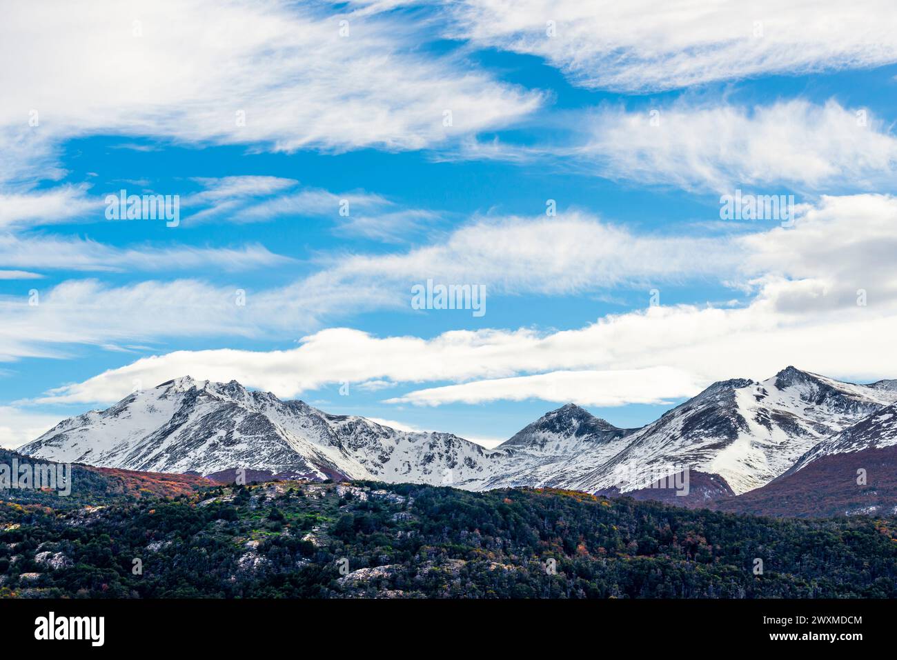 Sailing through the Beagle Channel, at the southern tip of South ...