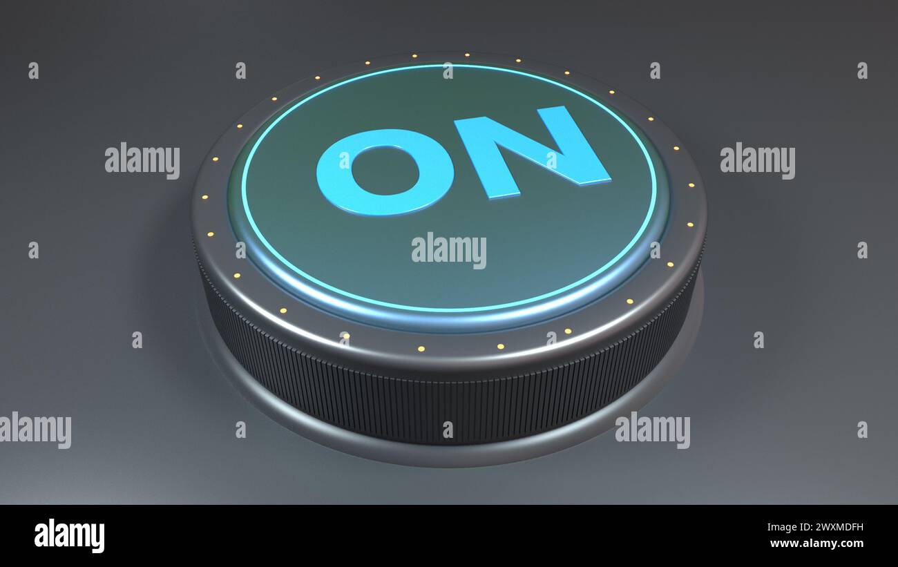 Glowing blue technology interface hi-res stock photography and images ...