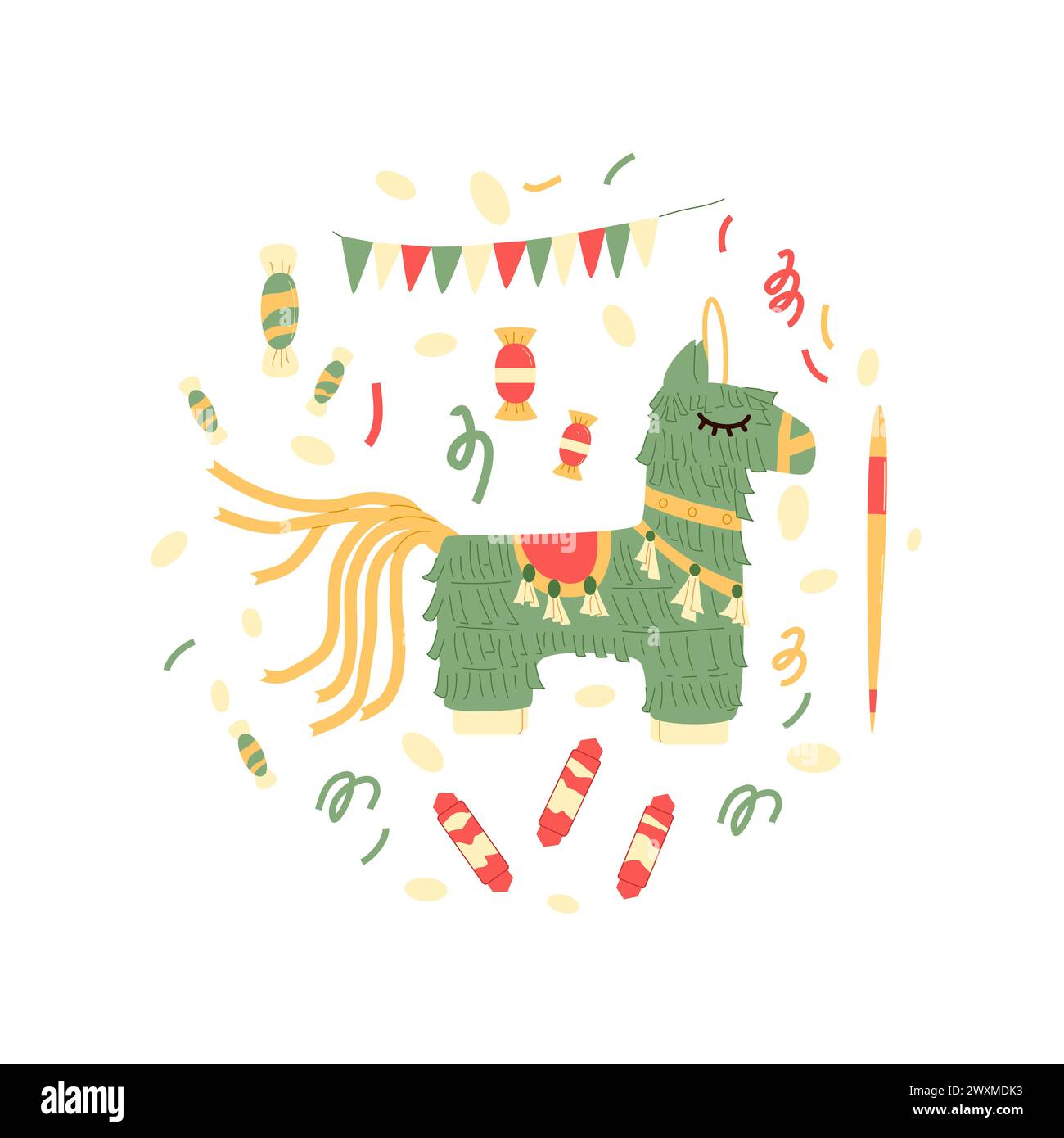 Pinana round isolation on white background. for traditional mexican ...