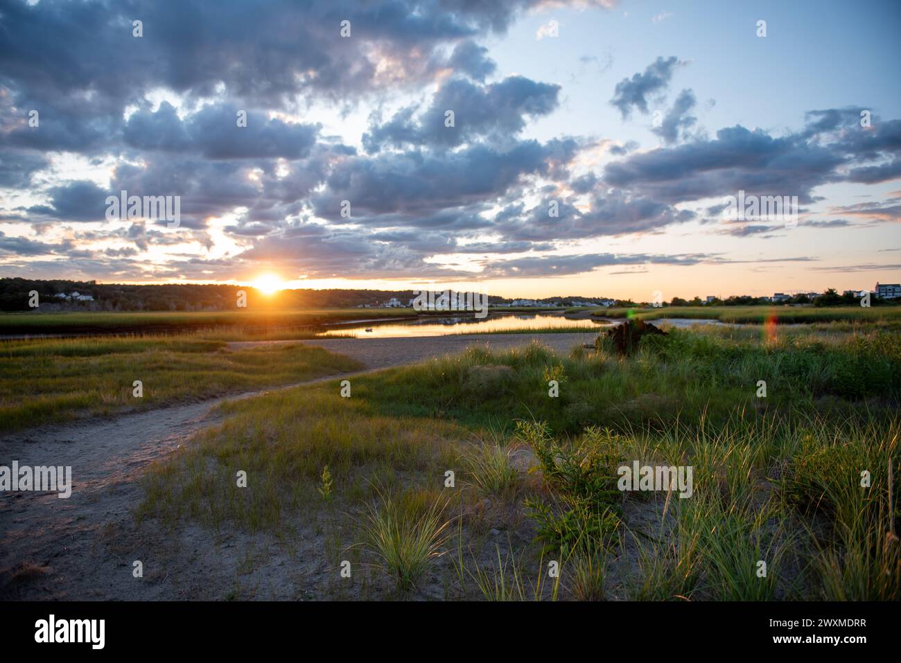 Marsh grass sunset hi-res stock photography and images - Alamy