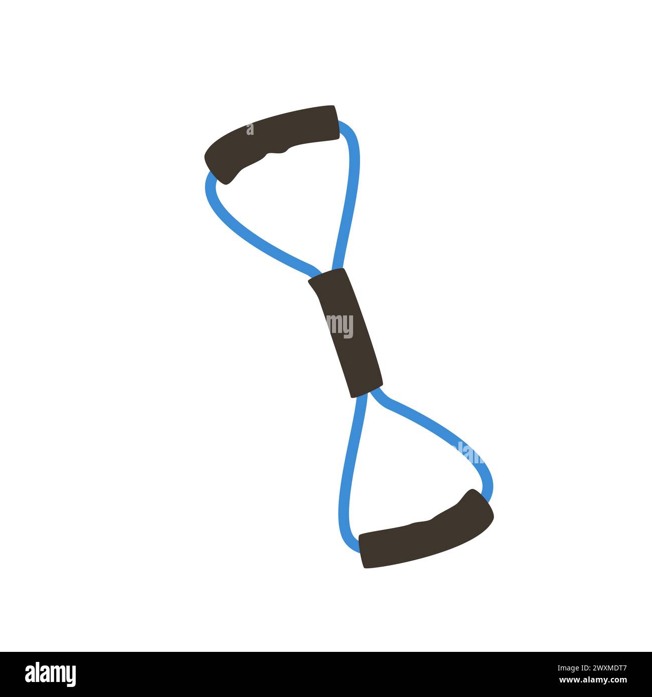 Resistant band isolated on white background. Fitness home workout ...