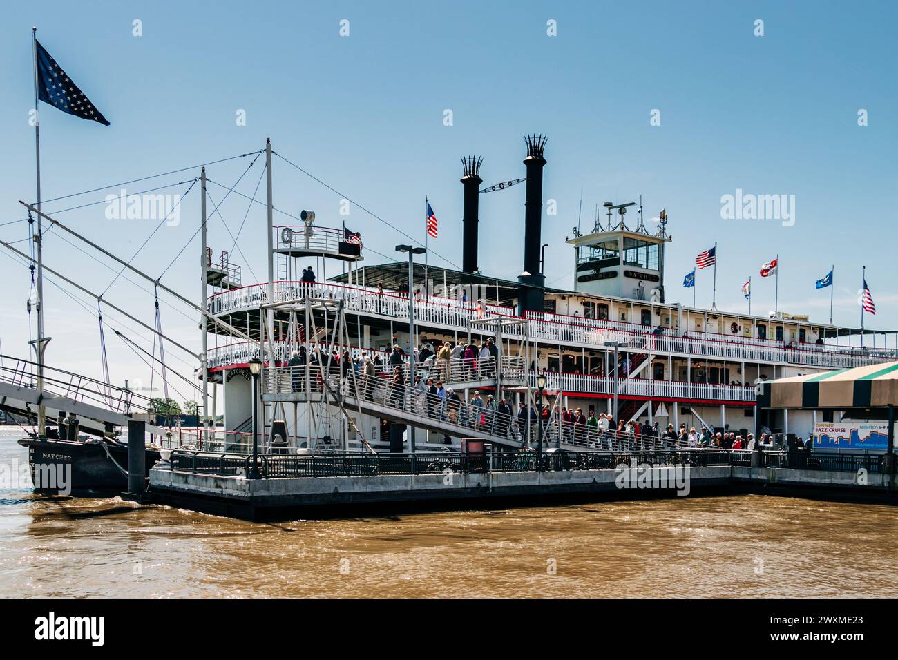 Steamboat Natchez on Mississippi River, New Orleans Stock Photo - Alamy