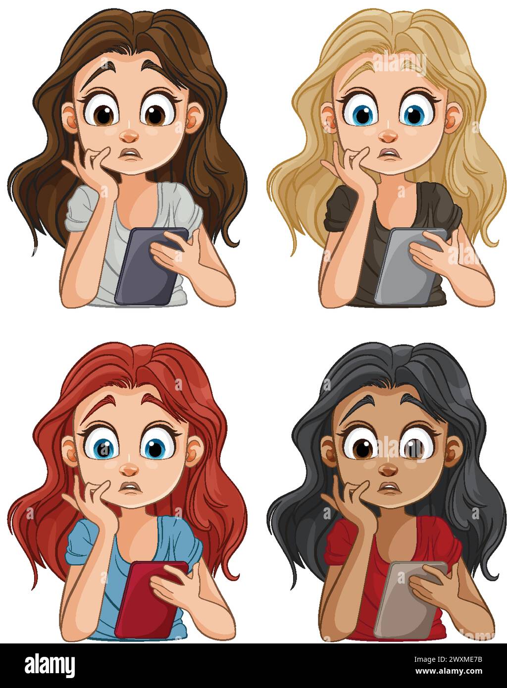 Cartoon illustration four women on Stock Vector Images - Alamy Cartoon illustration four women on Stock Vector Images - Alamy
