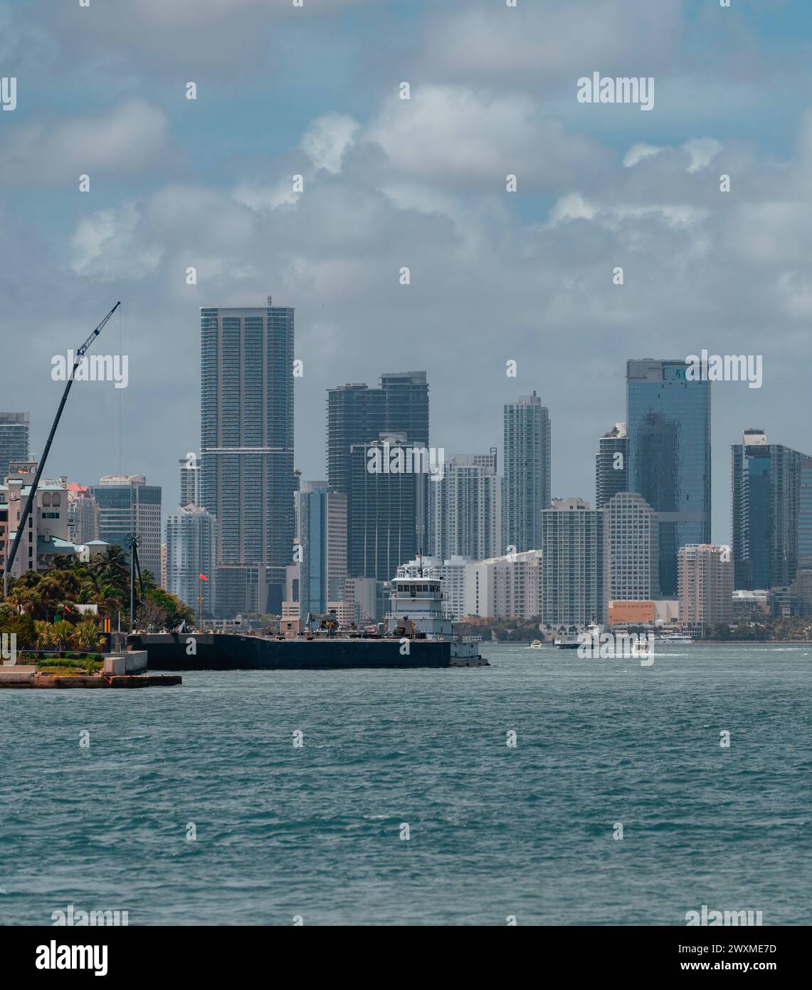 city panorama country miami Florida skyline Stock Photo - Alamy