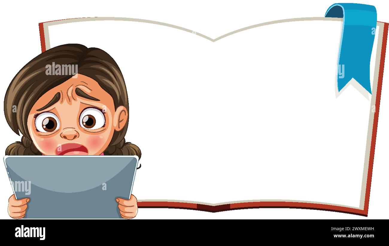 Girl over thinking Stock Vector Images - Alamy