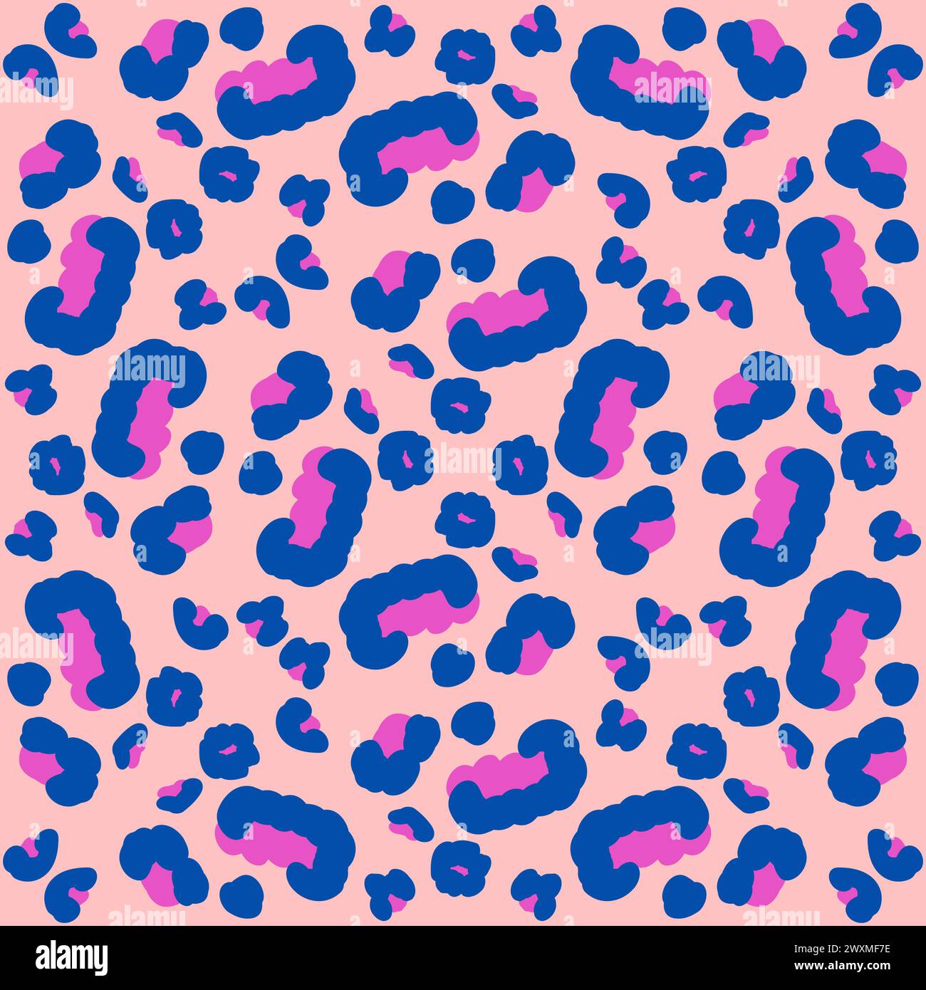 Leopard trendy seamless pattern. Animal skin print endless background ...