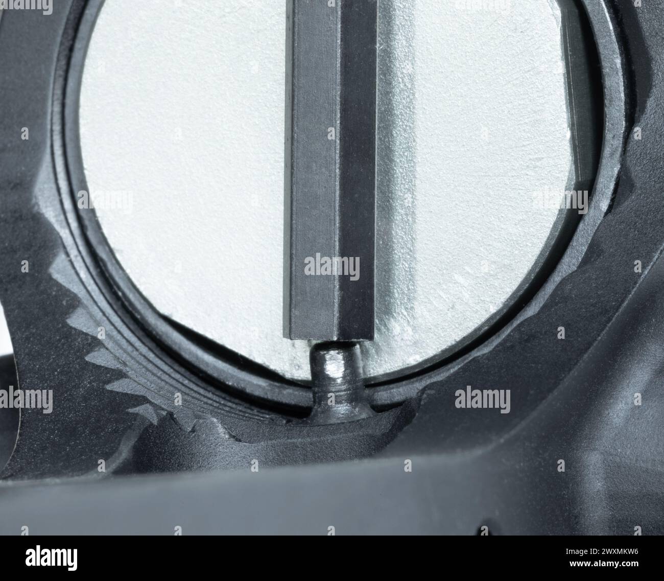 Assault Rifle Buffer Retainer Behind Pushed Down To Remove The Buffer