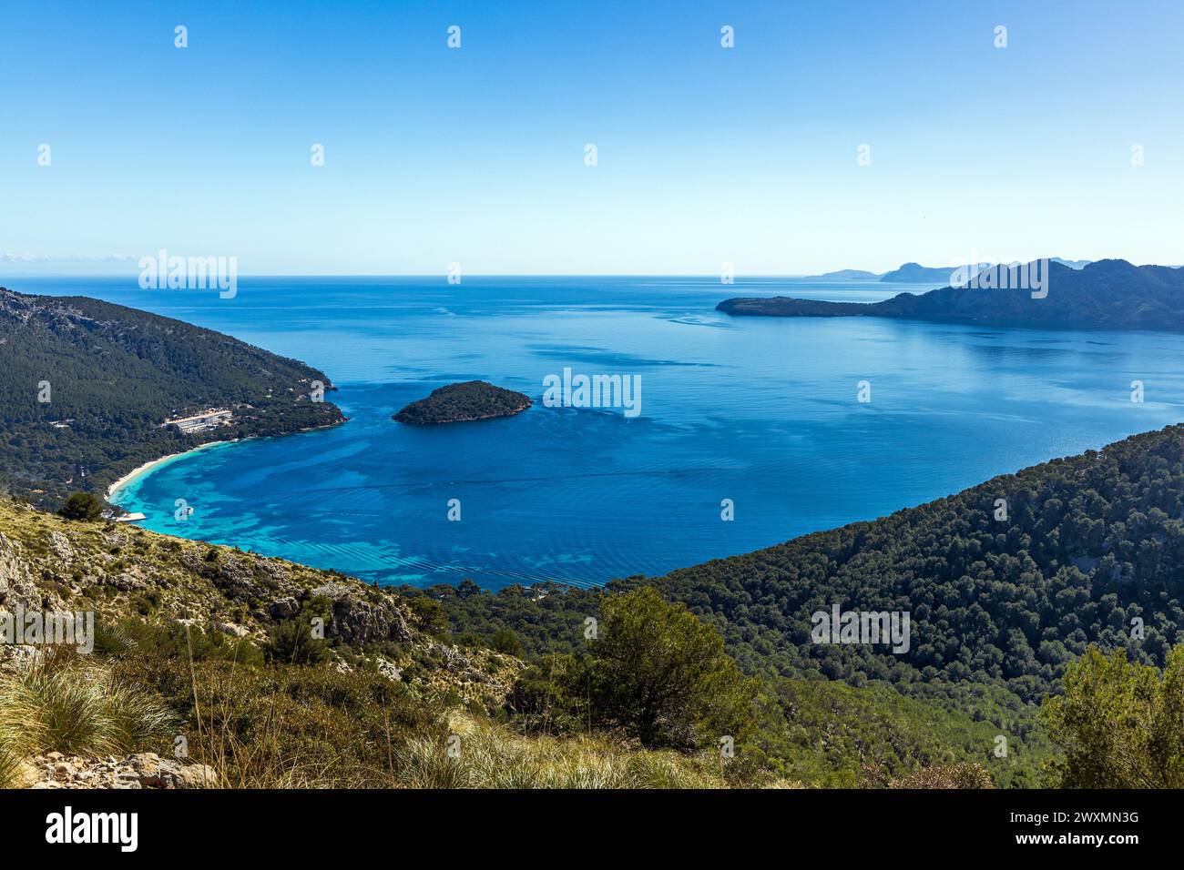 Aerial view playa de formentor hi-res stock photography and images - Alamy