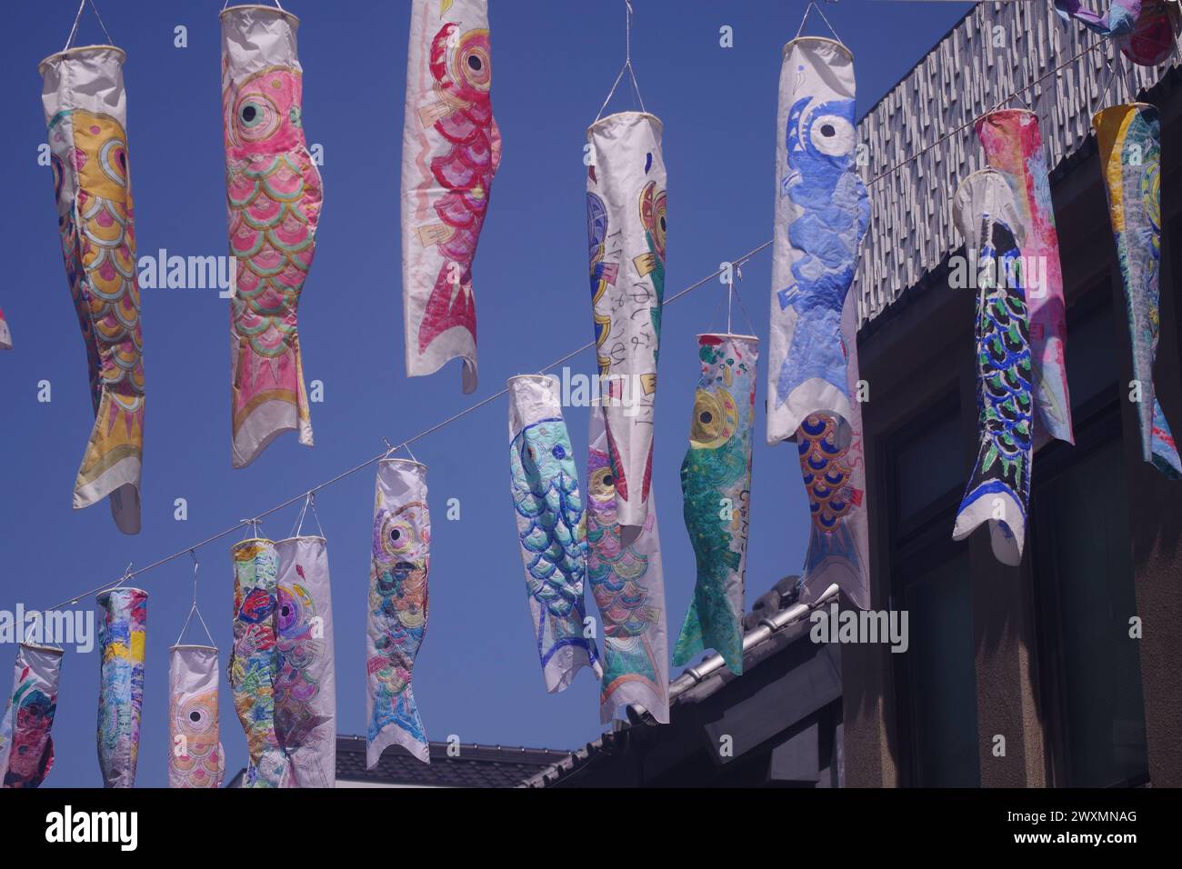 Koinobori carp streamers fly hi-res stock photography and images - Alamy