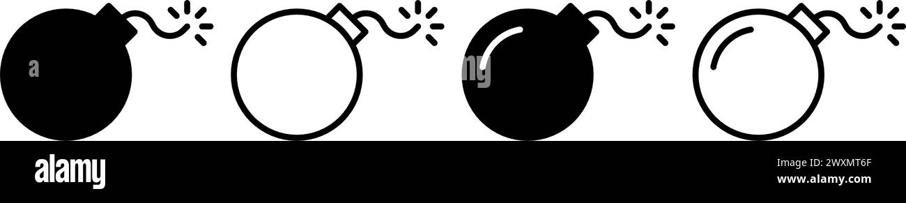 Bomb icon symbol basic simple design Stock Vector Image & Art - Alamy