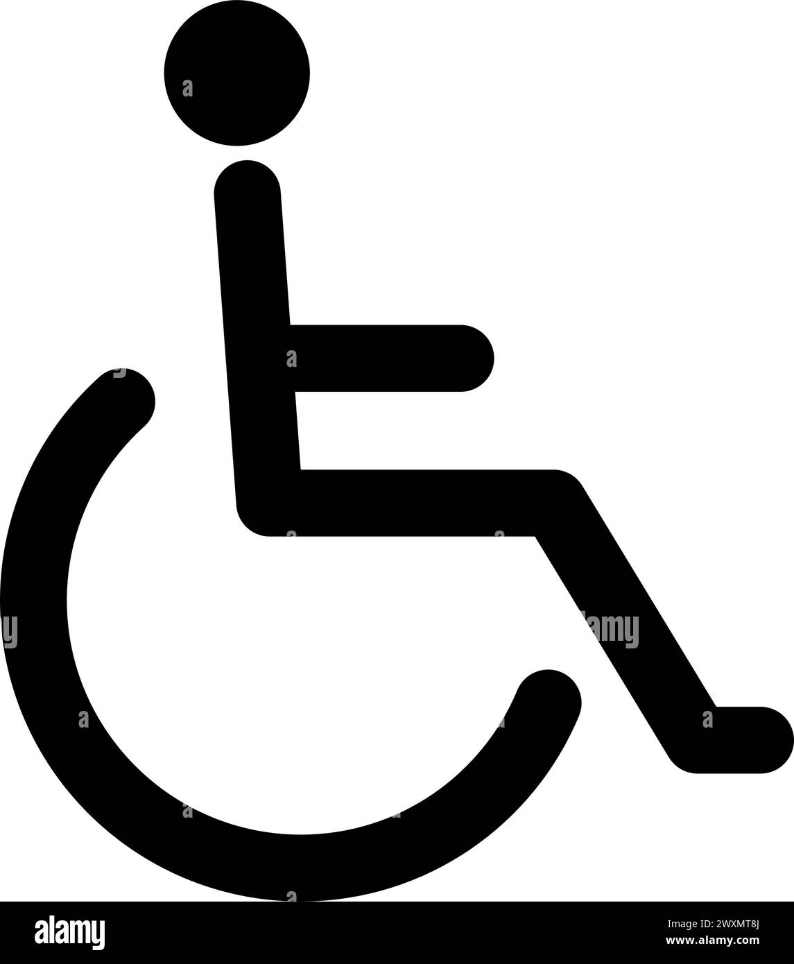 Wheel chair icon basic simple design Stock Vector Image & Art - Alamy