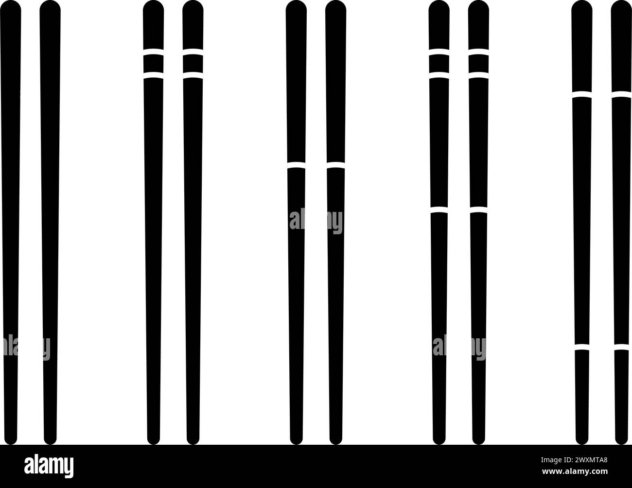 Chopsticks icon set basic simple design Stock Vector Image & Art - Alamy
