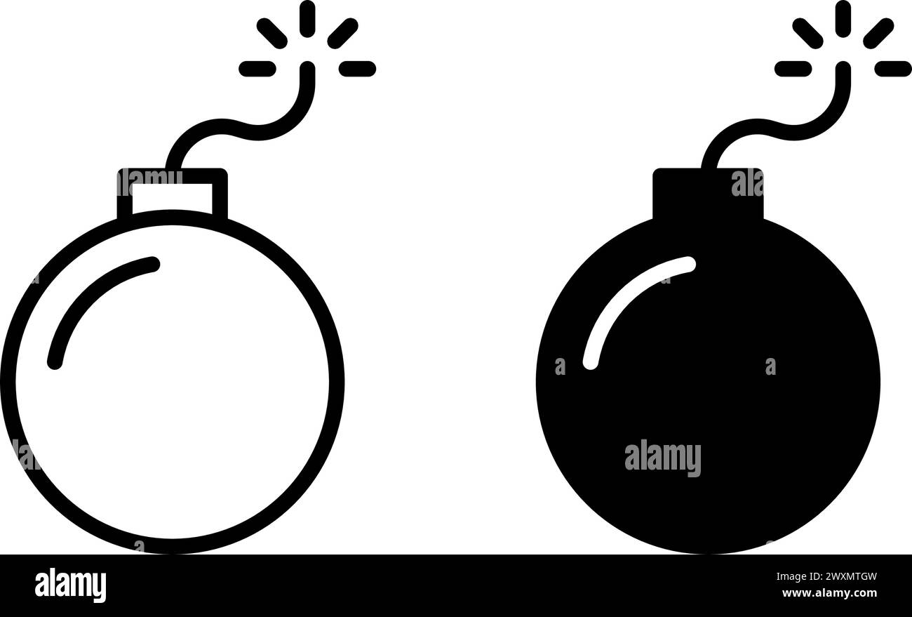 Bomb icon symbol basic simple design Stock Vector Image & Art - Alamy
