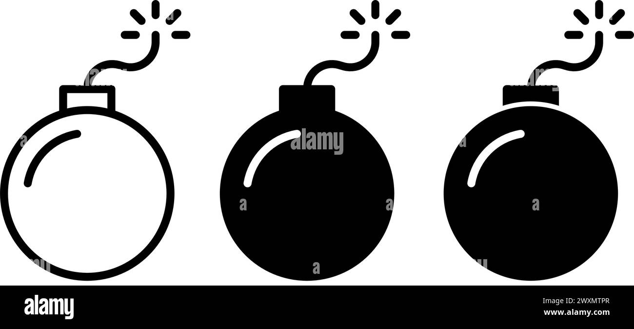Bomb icon symbol basic simple design Stock Vector Image & Art - Alamy