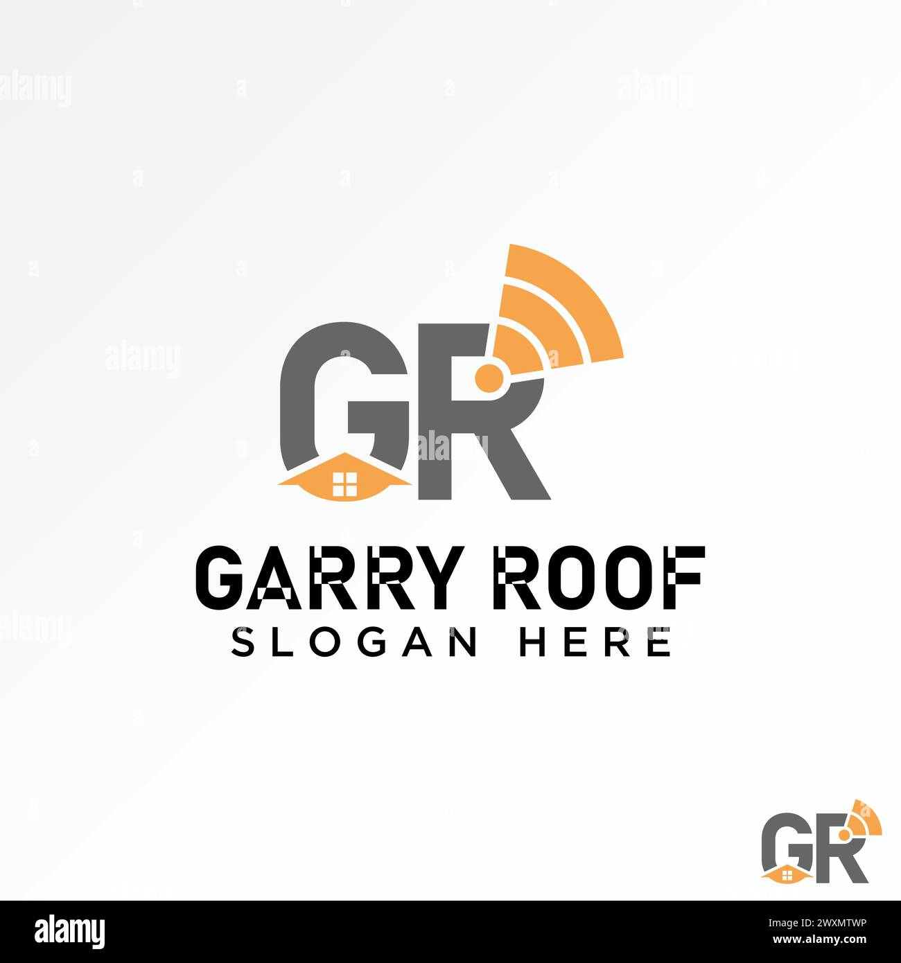 Logo design graphic concept creative premium vector stock icon initial ...