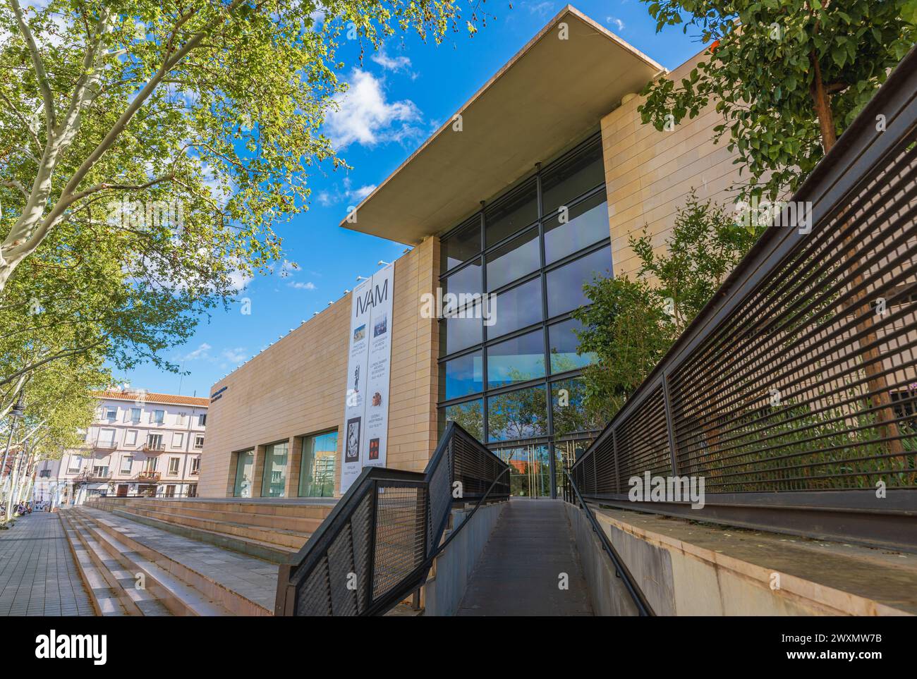 Valencia, Spain, April 1, 2024. Exterior view of the Valencian ...