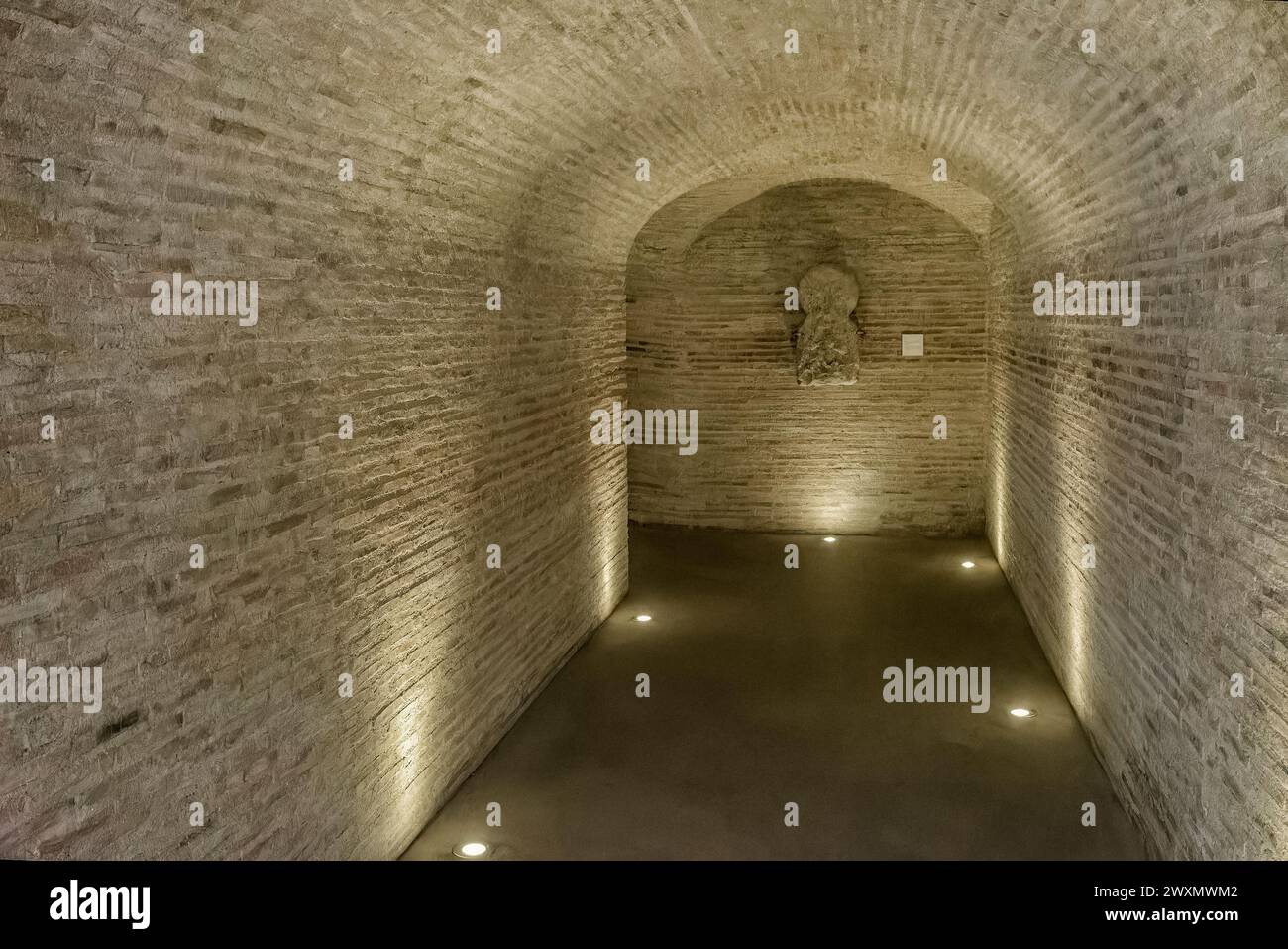 construction of the tunnel in the basement of the Cathedral to connect ...