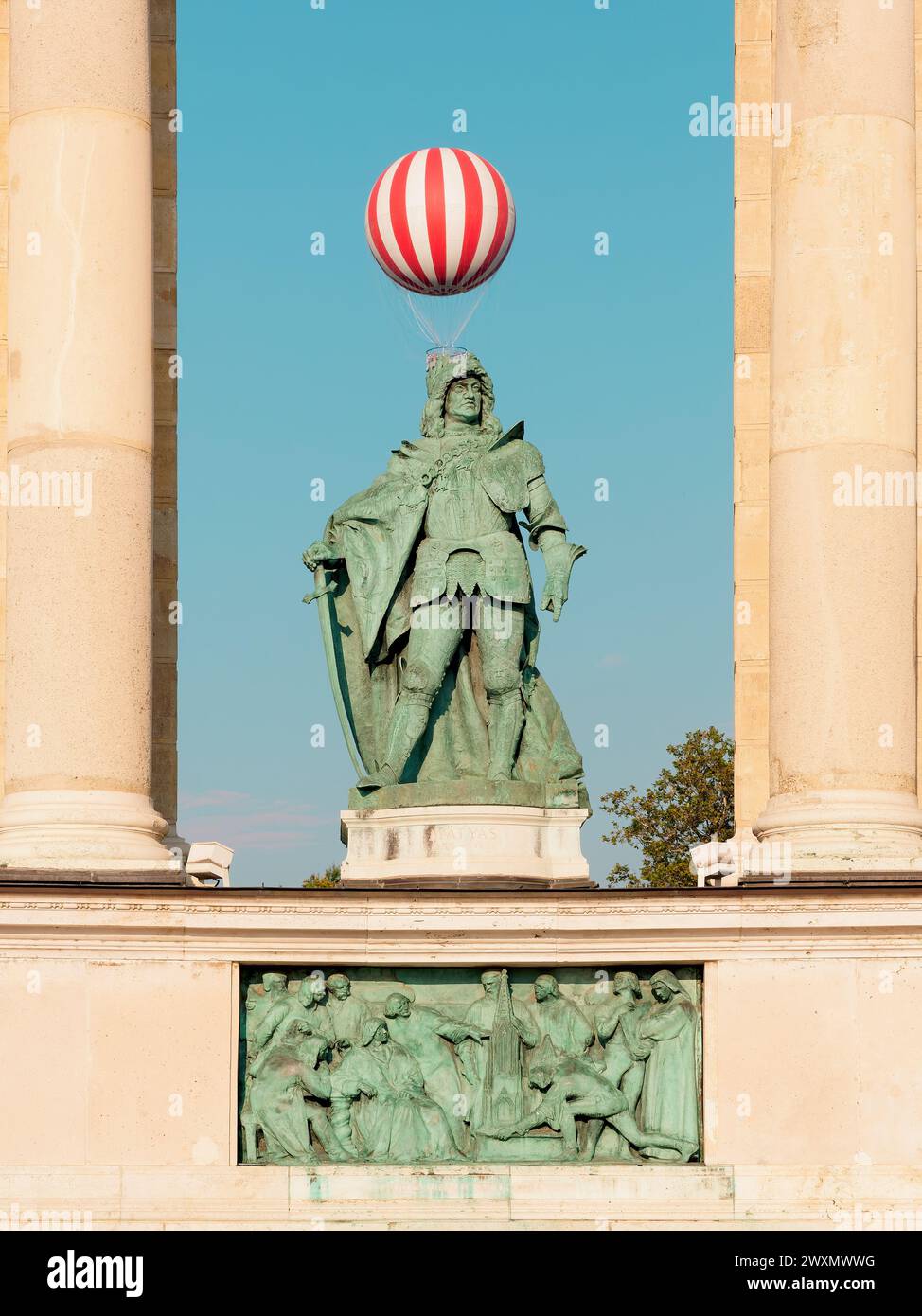 Statue of Matthias Corvinus of Hungary, Budapest, Hungary Stock Photo ...