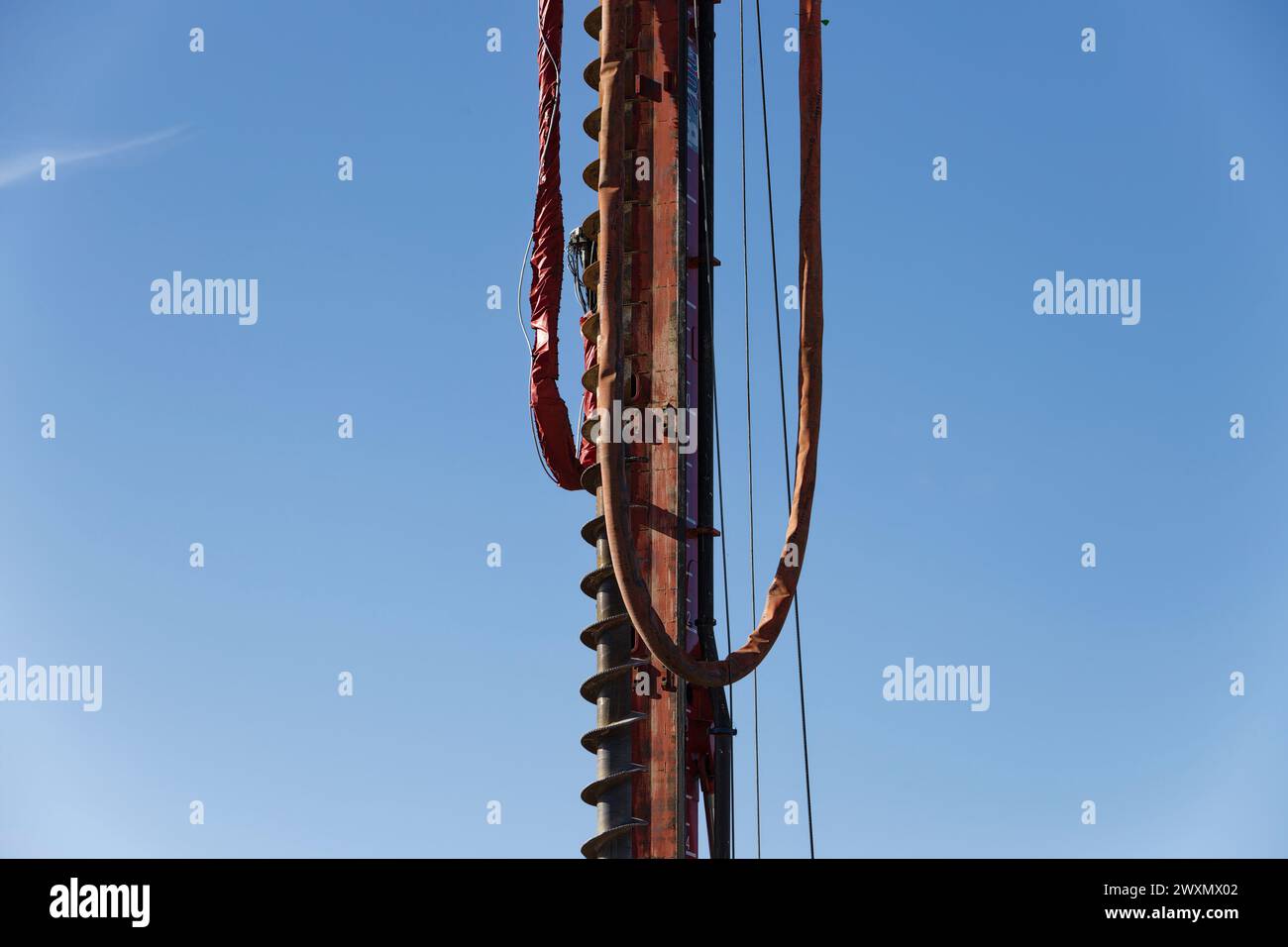 Continuous flight augered bored piling system hi-res stock photography ...