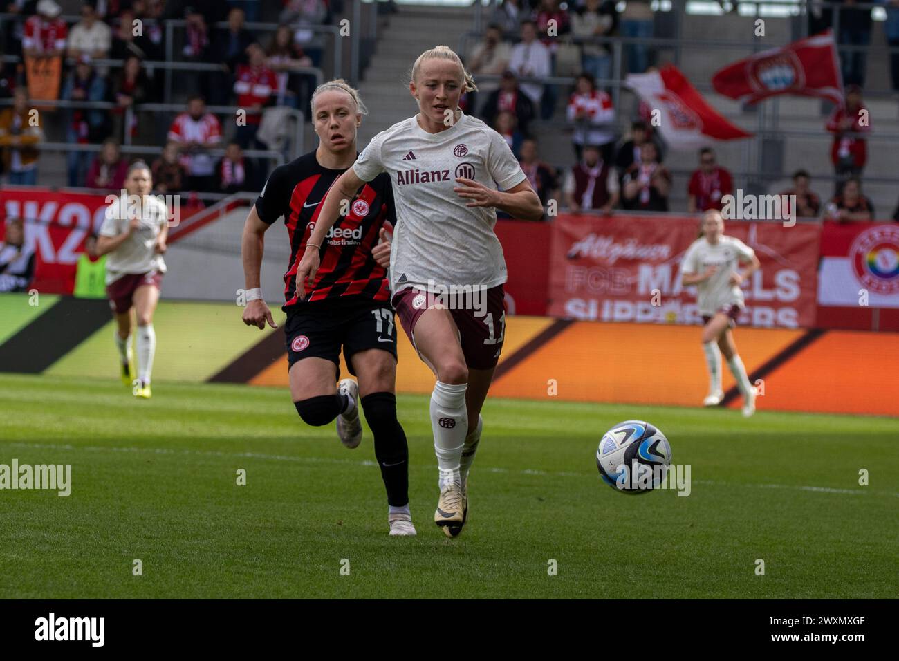 Munich, Germany. 31 March, 2024. Pia-Sophie Wolter (Eintracht Frankfurt ...