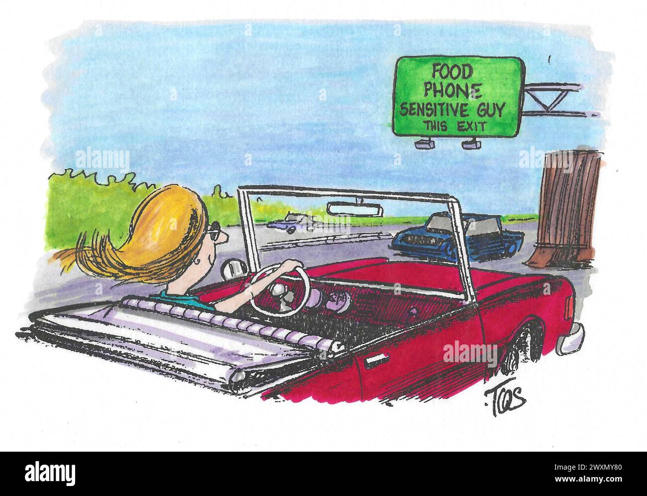 Cartoon exit sign hi-res stock photography and images - Alamy