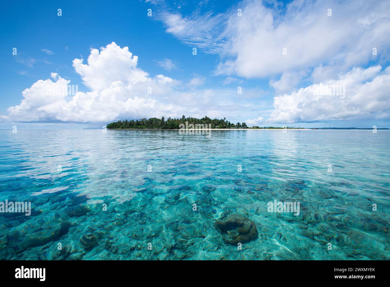 The Island of Koon in the Maluku. Far in the east of Indonesia there ...