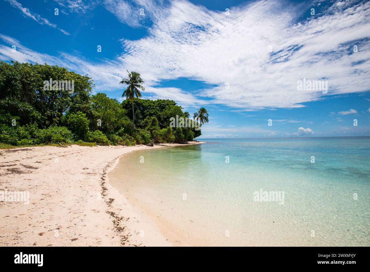 The Island of Koon in the Maluku. Far in the east of Indonesia there ...