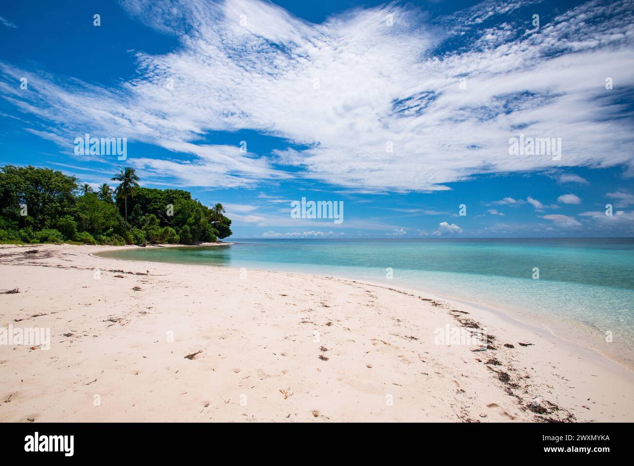 The Island of Koon in the Maluku. Far in the east of Indonesia there ...