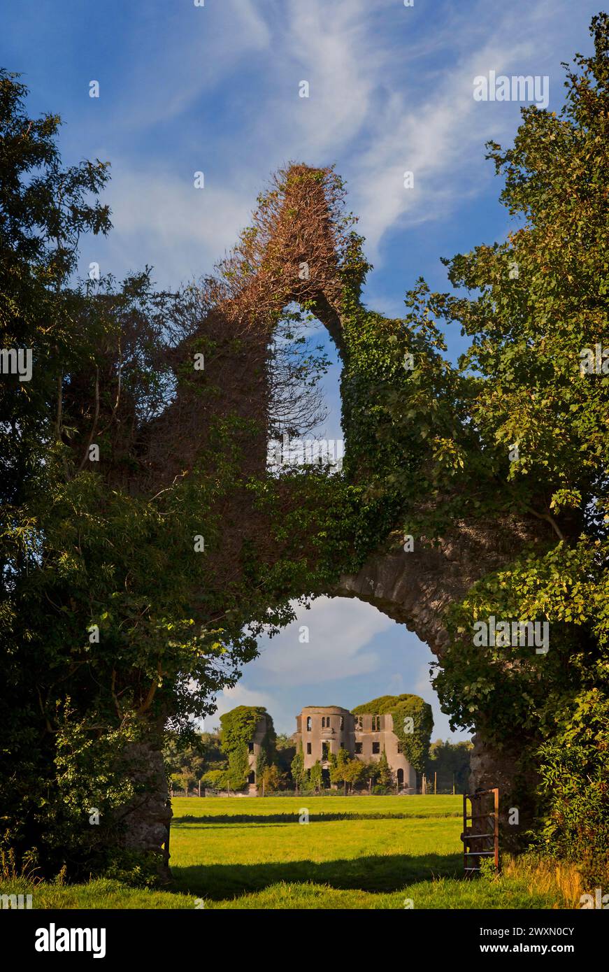 The arch that gave 18th Century Arch Hall, now a ruin in the fields of ...