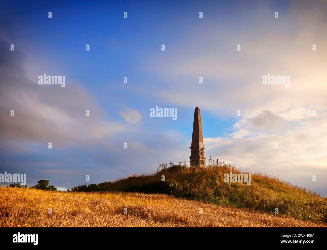 The Brindley Monument, a 19th-century obelisk near Ashbourne in County ...