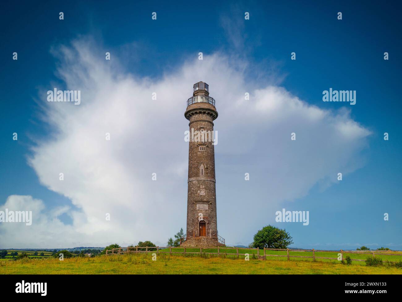 The 18th-century Doric Spire of Lloyd, on a hill outside Kells, in County Meath, Ireland Stock ...