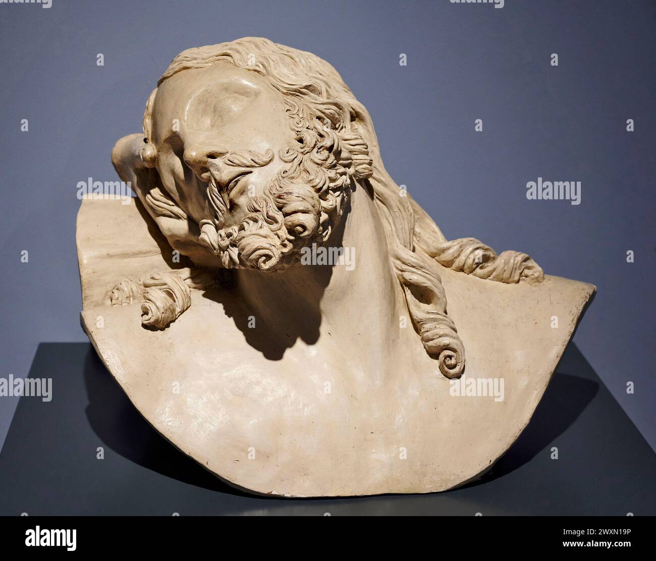 Testa di Cristo morto - terracotta patinata a finto marmo - Stefano ...
