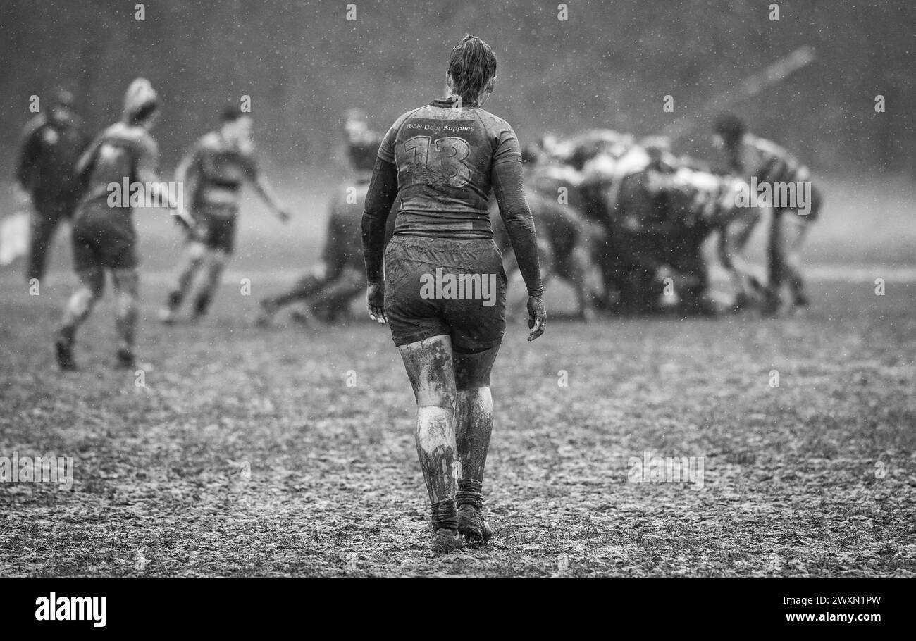 Female rugby Black and White Stock Photos & Images - Alamy