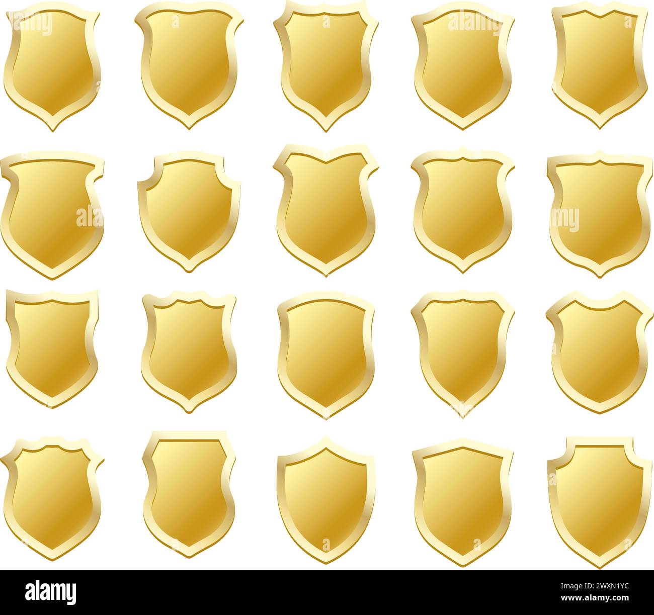 Golden armor symbol hi-res stock photography and images - Alamy