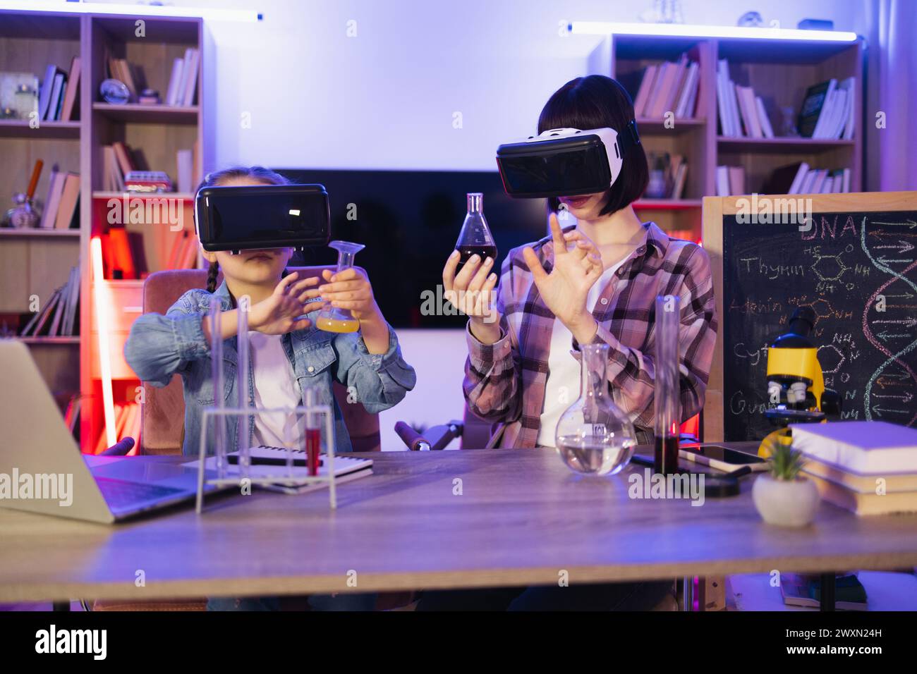 Scientific tests experiments for school project, virtual reality ...