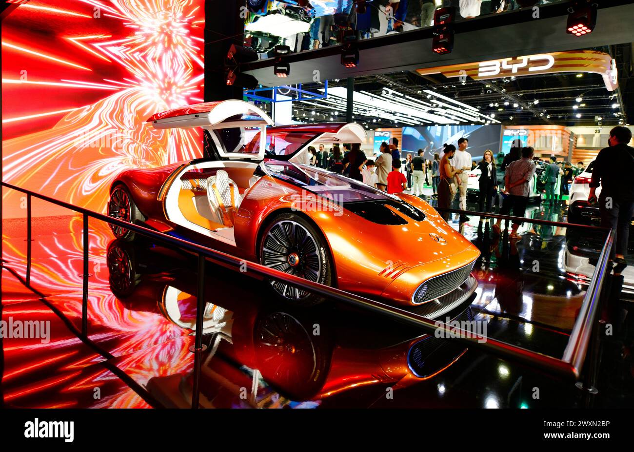 Thailand-March 27,2024: Benz Vision One-Eleven the future of automobiles with DNA derived from ...