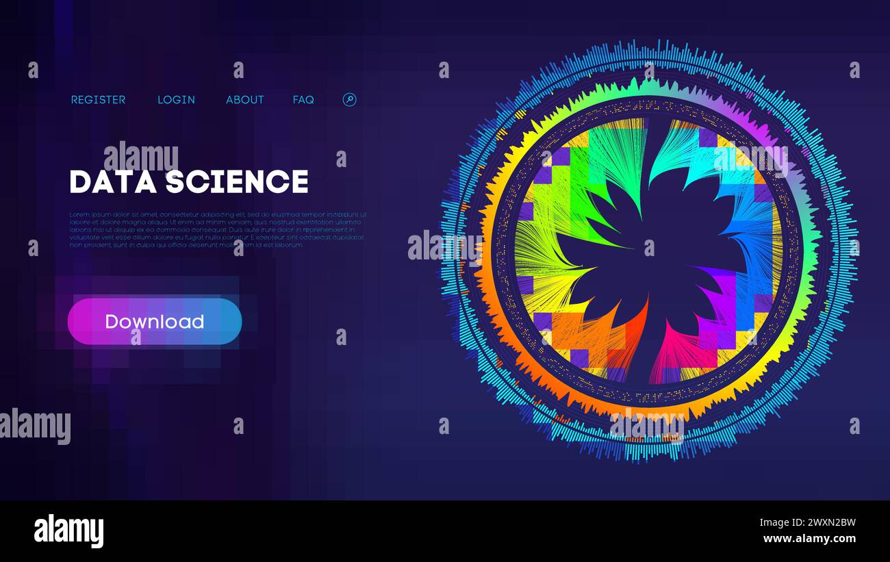 Data analytics circular Stock Vector Images - Alamy