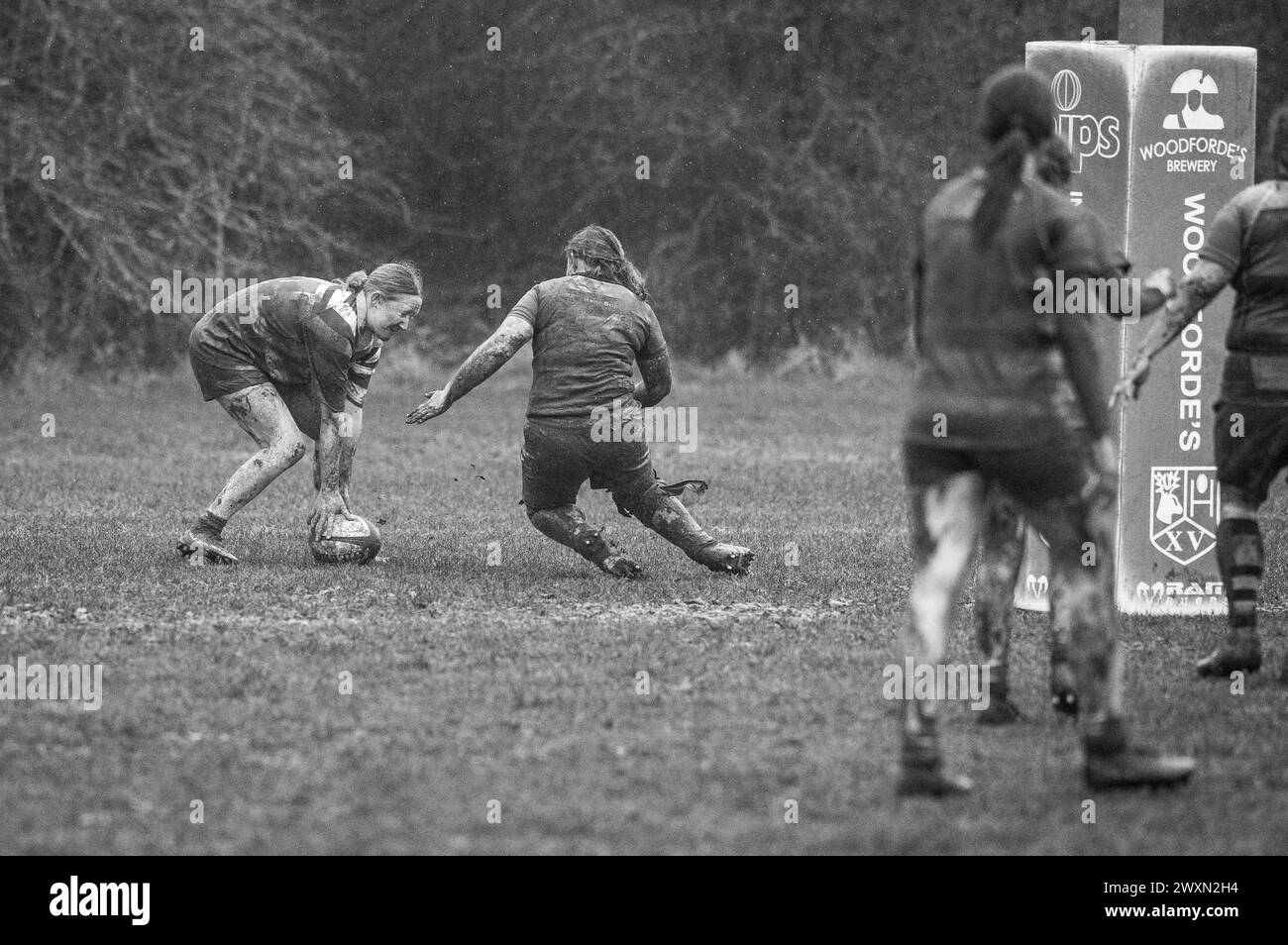Rugby union try muddy hi-res stock photography and images - Alamy